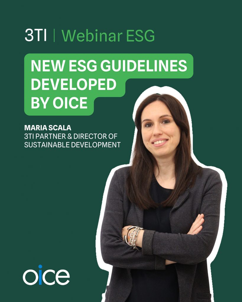 3TI Progetti joins the new ESG Guidelines OICE webinar - 3TI Progetti